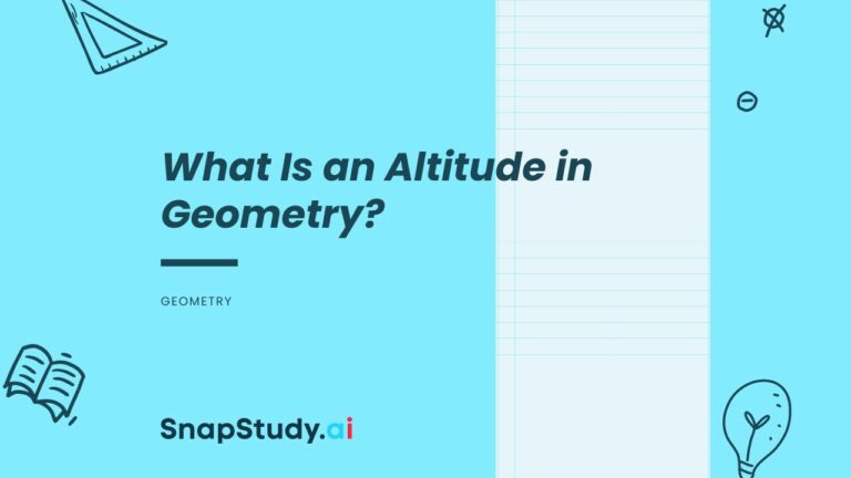 What Is an Altitude in Geometry? - SnapStudy.ai